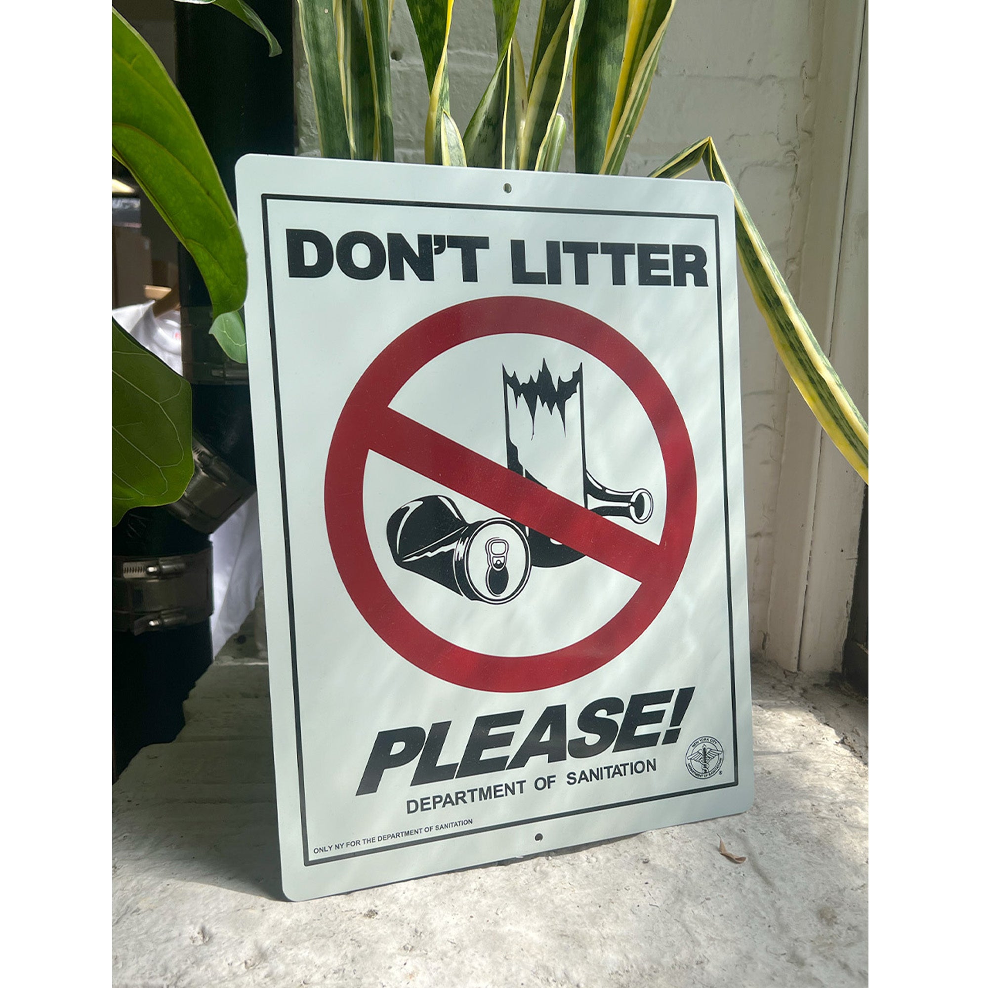 DSNY Don't Litter Metal Sign – Only NY
